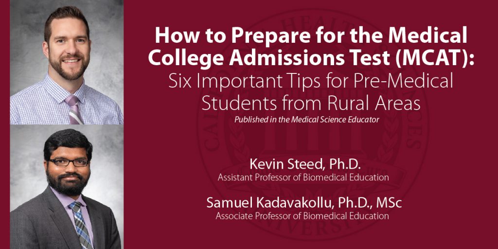 Six Important Tips to Prepare for the MCAT – College of Osteopathic ...