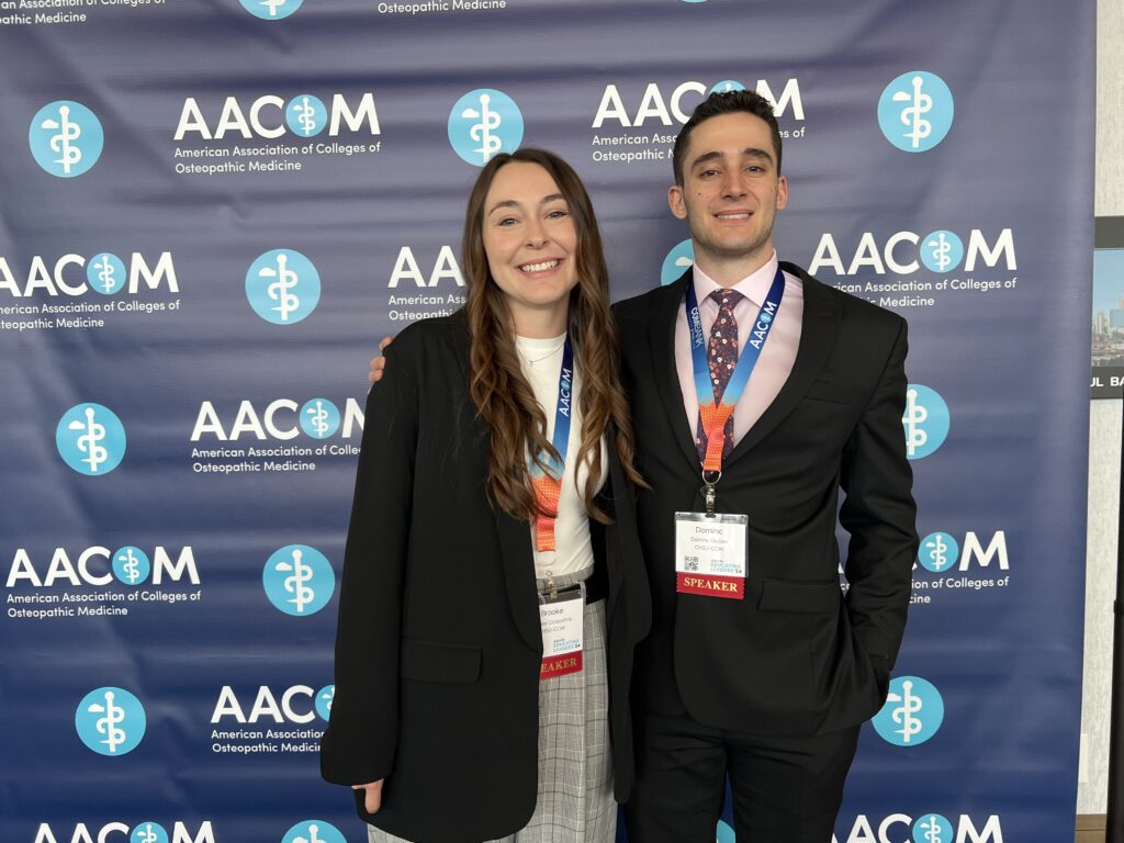 Student Doctors Brooke Crosswhite and Dominic Giuliani Deliver an Oral ...